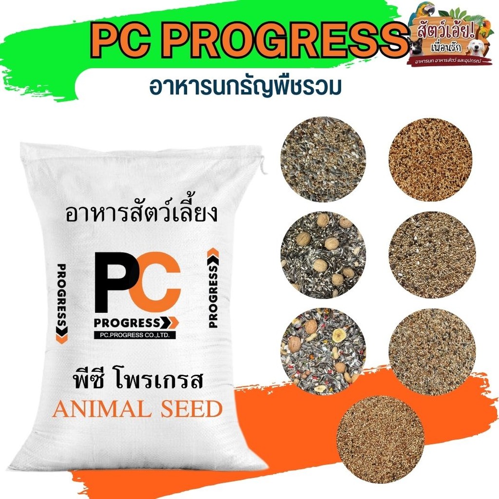 PC PROGRESS อาหารนกธัญพืชรวม (แบ่งขาย 250G/500G/1KG) | Shopee Thailand