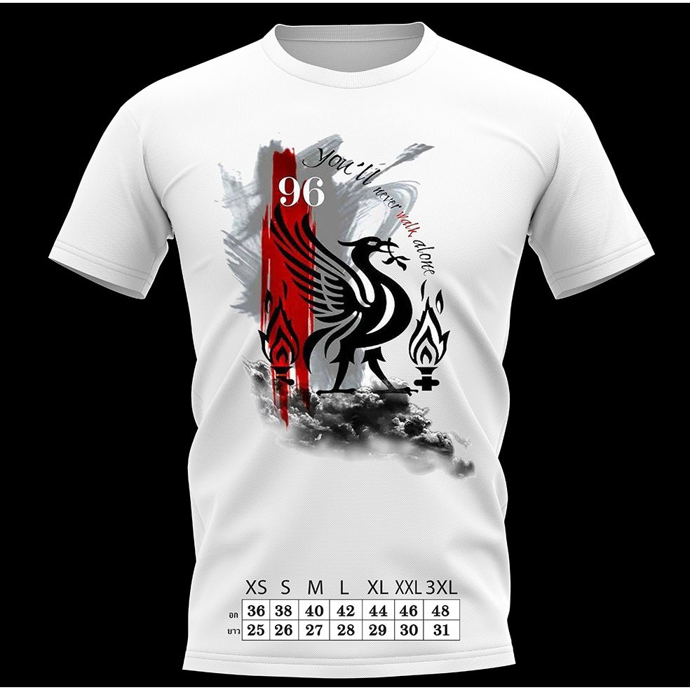 เสื้อยืดลิเวอร์พูล (Liverpool)เนื้อผ้าTK LV96ผ้าCotton 100% เสื้อยืด ...