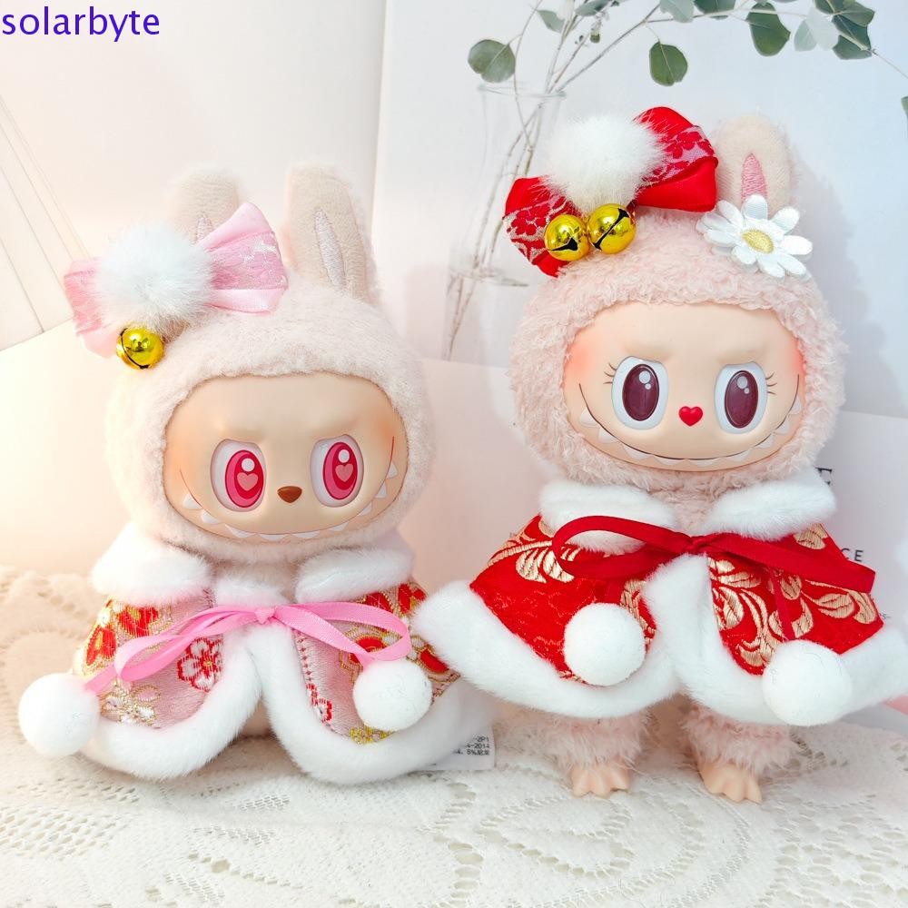 Solarbyte 15 ซม.Labu Time ผ้า,ปีใหม่งานรื่นเริง Labubu ตุ๊กตาเสื้อผ้า, Trim Dress Up เปลี่ยน ...