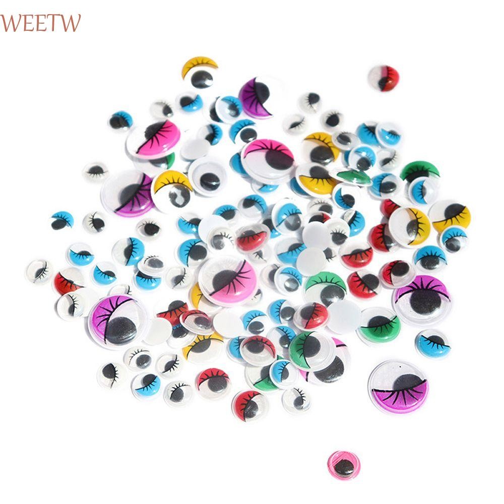 Weekw Googly Wiggle Eyes Movable Eyes อุปกรณ์เย็บผ้าเด็กเด็ก Self-กาว ...