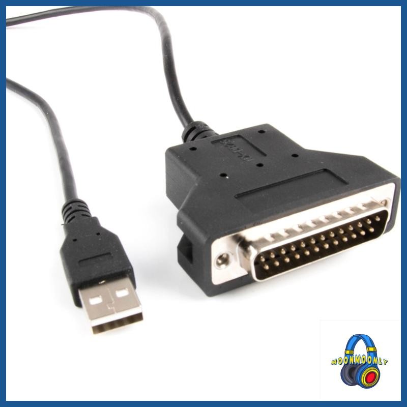 Moon USB to DB25 25Pin ชายอะแดปเตอร์สาย RS232 สําหรับเครื่องพิมพ์ ...