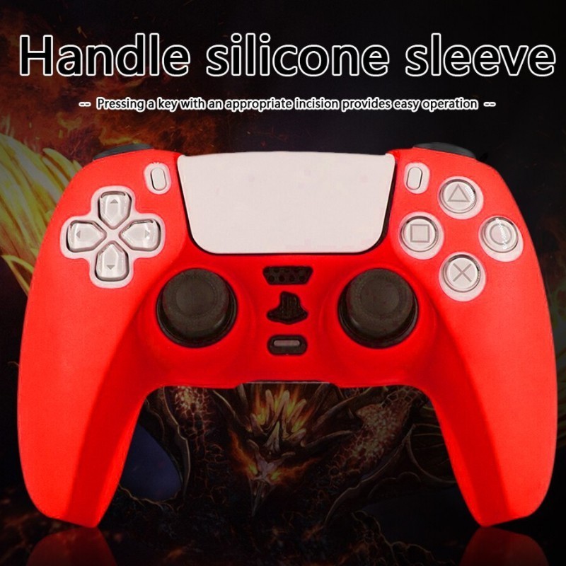 จอยเกมส์ ซิลิโคน จอย PS5 PlayStation 5 Silicone Gamepad Cover Case For ...