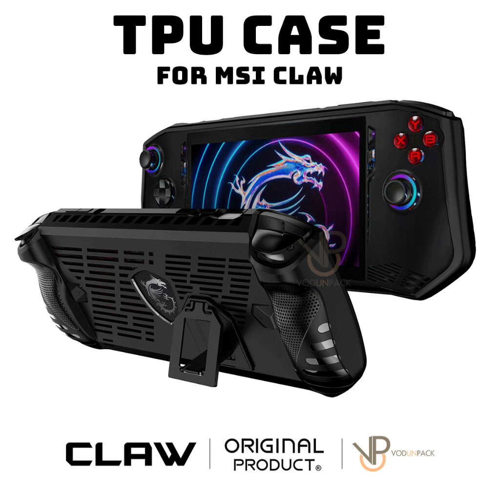 VP เคส MSI CLAW TPU เคสนิ่ม จับกระชับ เปิดขาตั้งได้ CASE FOR MIS CLAW ...