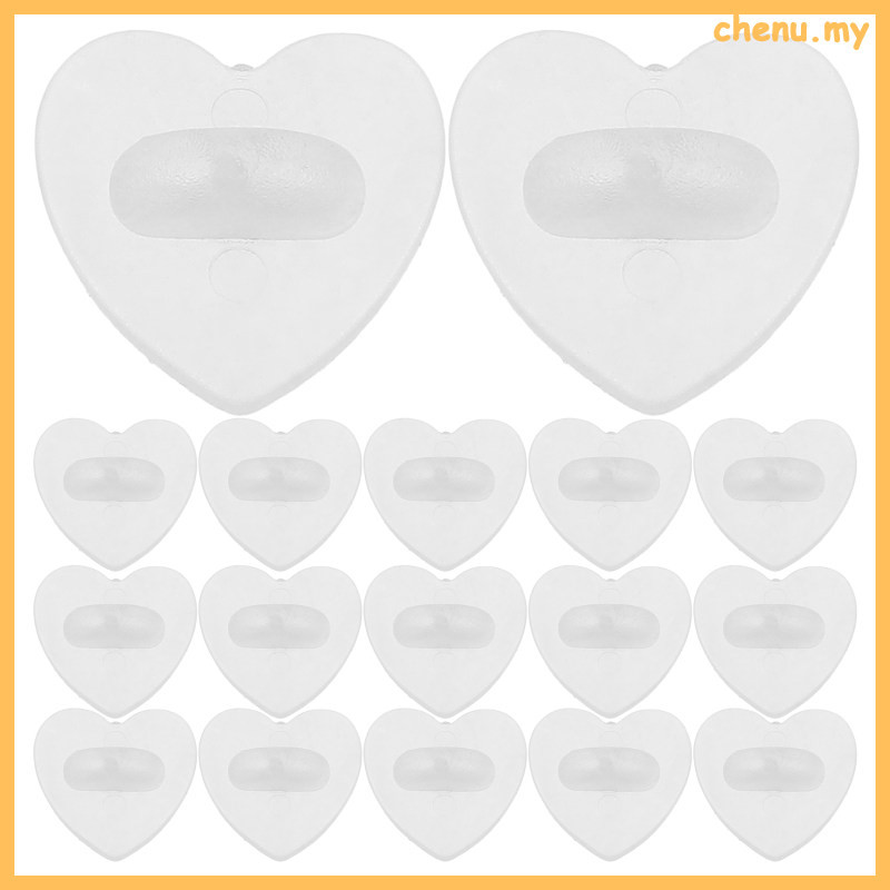 50 ชิ้นหัวใจ Pin กลับล็อค Clasp สําหรับเข็มกลัดยางล็อค Pin Back Pin ...