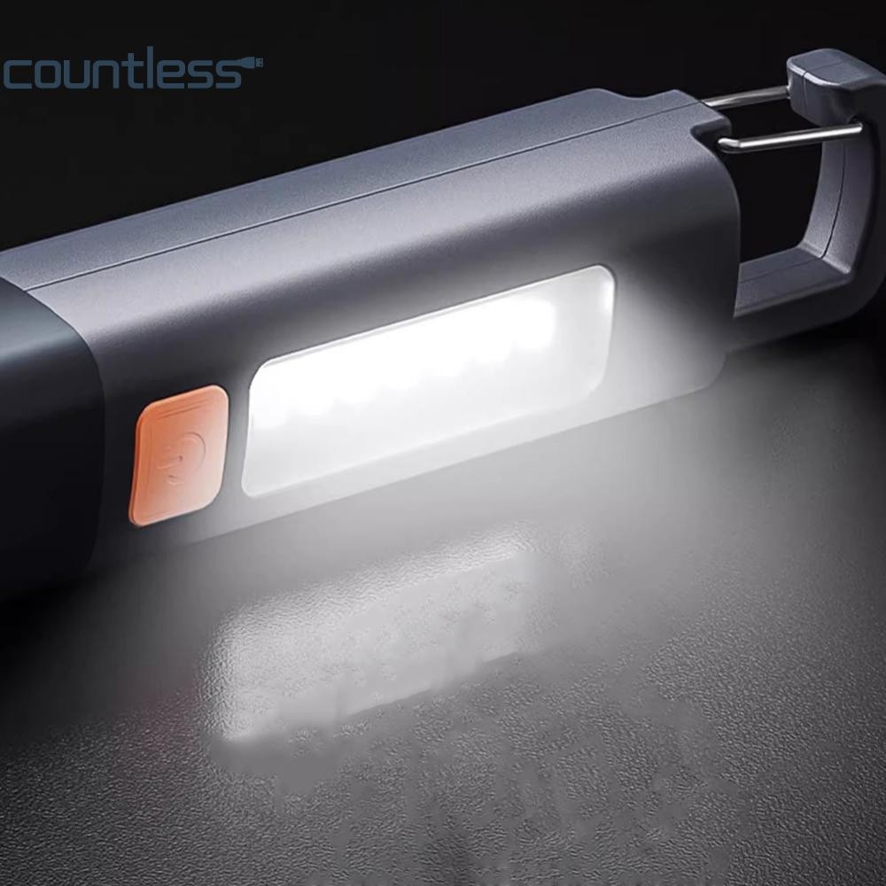 ไฟฉาย Super Bright พร้อม Hook Camping ไฟฉายทรงพลัง USB ชาร์จ Zoomable ...