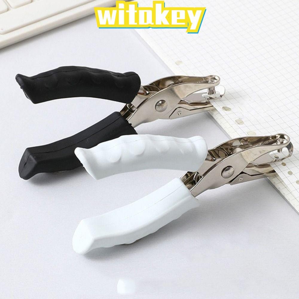 Witakey เจาะรูเดี่ยว,รูกลม DIY Hole Punch,ปฏิบัติ Mini Non-slip Handle เครื่องตัดกระดาษ ...