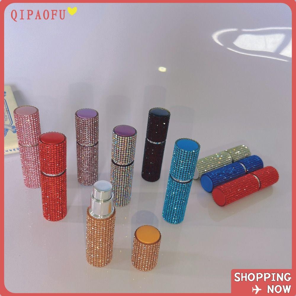 Qipaofu ขวดน้ําหอม Atomizer, Rhinestone ฝัง Leakproof Mini ...