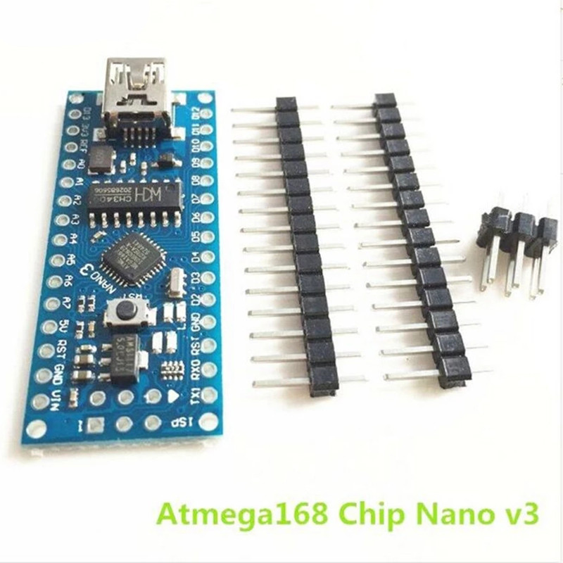 Nano V3.0 ATmega168 USB 16M 5V Microcontroller CH340G Mini USB Board ATmega168 CH340G Nano V3.0 ...