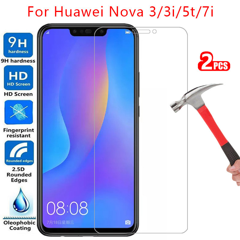 กระจกนิรภัยจอแสดงผลสําหรับ Huawei nova 5t 7i 3i 3 กรณีบน nova5t nova7i nova3i nova3 ป้องกันเคส ...
