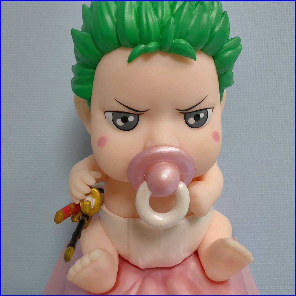 โมเดลฟิกเกอร์ การ์ตูน One Piece Roronoa Zoro Baby Zoro พร้อมจุกนม ของเล่นสําหรับเด็ก ของขวัญ ตก ...