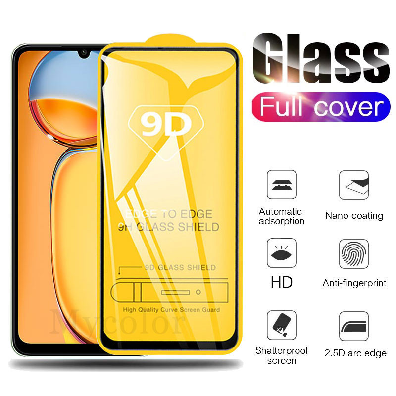 ฟิล์มกระจก สำหรับ แบบเต็มจอ 9D รุ่นใหม่ Redmi 14C 14R 13 13C 12 12C 11A 10 A3 A2 A1 Plus Pro+ 4G ...