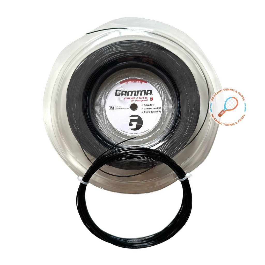 เอ็นเทนนิส tennis string Gamma Synthetic Gut เบอร์ 16 12เมตร ของแท้ ...