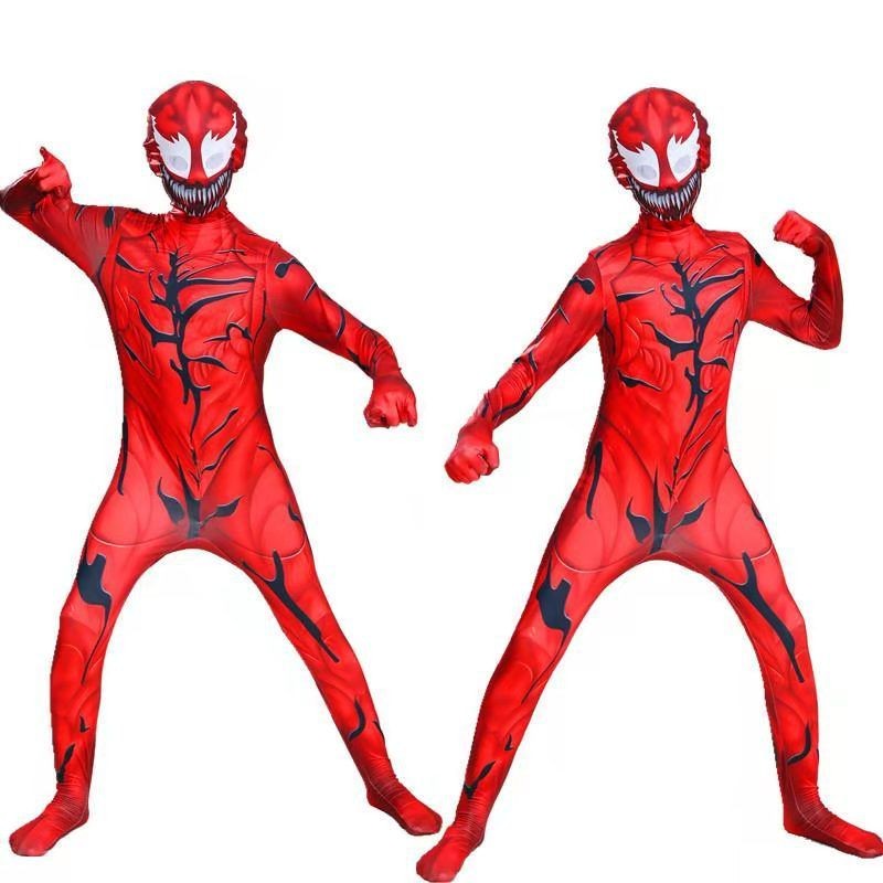ฮาโลวีน cos Venom 2 จุดเริ่มต้นของ Massacre Red Venom Jumpsuit เสื้อผ้า ...