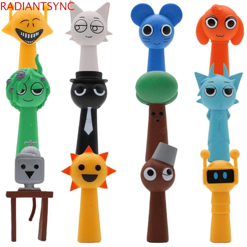 Radiantsync 12 ชิ้น/เซ็ต Sprunki Incredibox ตัวเลขการกระทํา,จําลองหุ่น Sprunki Figures โหมดของ ...