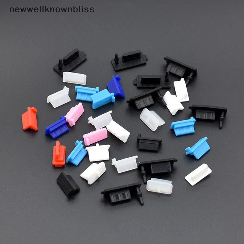 Newwellknownbliss 10X USB ปลั๊กฝุ่น Charger Port Cover Cap Female Jack ...
