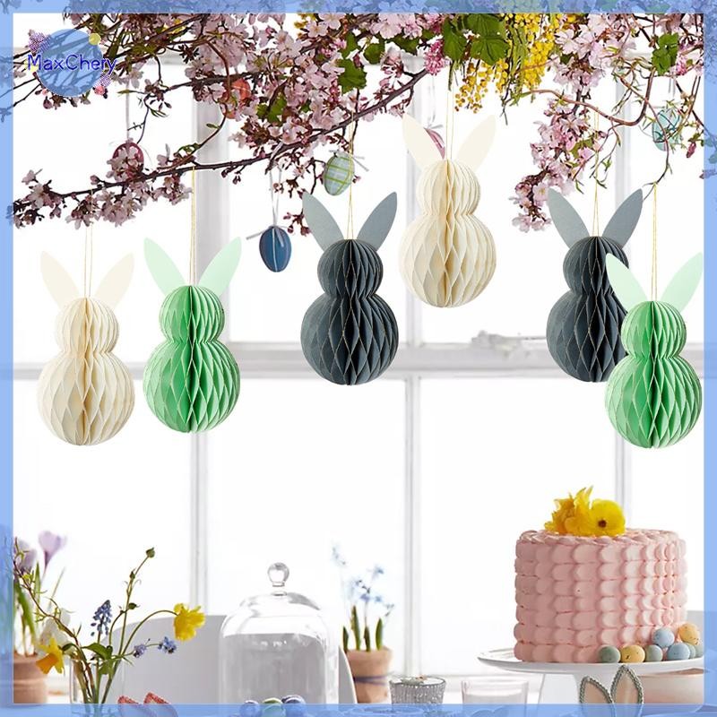 Mchy> 3 ชิ้น Happy Bunny ลูกรังผึ้งแขวนตกแต่งใหม่ธีมอีสเตอร์ปาร์ตี้แขวนตกแต่งแขวนใหม่ | Shopee ...