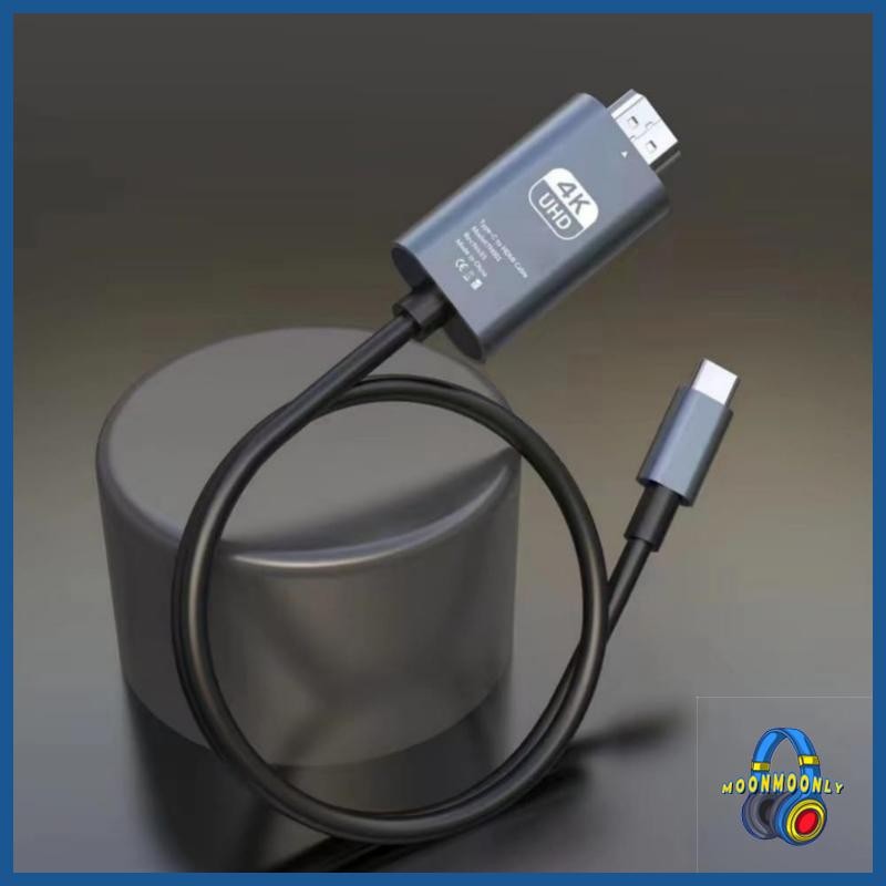 Moon USB C ถึง HDTV 4K30Hz สําหรับอุปกรณ์มือถือคอมพิวเตอร์เกมคอนโซลภาพ ...
