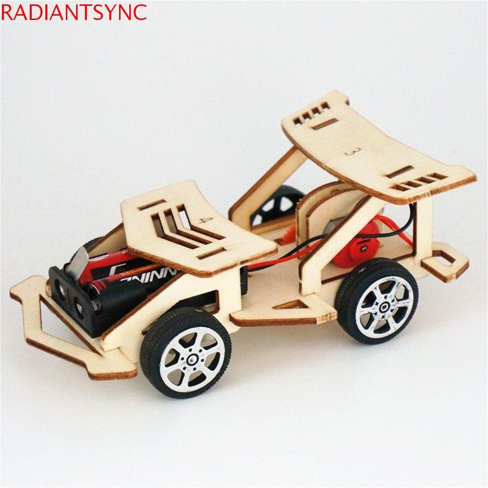 Radiantsync รถแข่งไฟฟ้าสําหรับ Chidren DIY Assembly Early Learning วัยรุ่นนักเรียนฟังก์ชั่น ...
