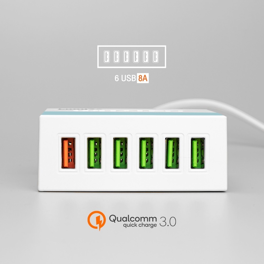 Lumira QC3.0 USB Charger 6 Port 8A รุ่น LH-001 | Shopee Thailand