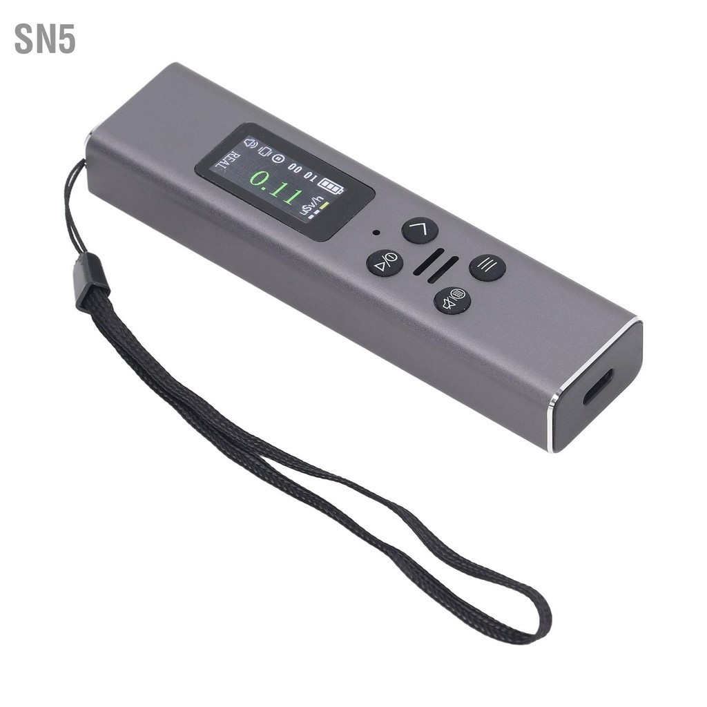 SN5 นิวเคลียร์เครื่องตรวจจับรังสี β γ X Ray GM Geiger Counter TFT ความปลอดภัยนาฬิกาปลุกมือถือ ...