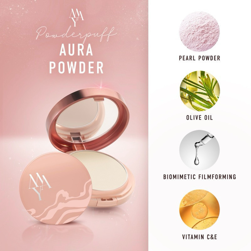 (ร้านค้าบริษัท) MAY โปร2แถม1 Balm / 4.5 g. 2 แถมฟรี AURA POWDER 1 ตลับ ...
