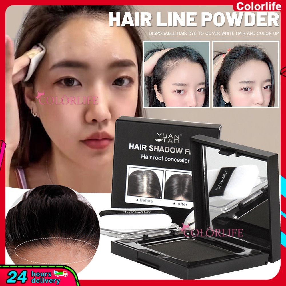 Yuantao แป้งตลับปิดผมขาว ปิดเถิก ปิดผมบาง ปิดเหม่ง ของแท้ แฮร์แชโดว์ เนื้อฝุ่น ปิดผมบาง | Shopee ...