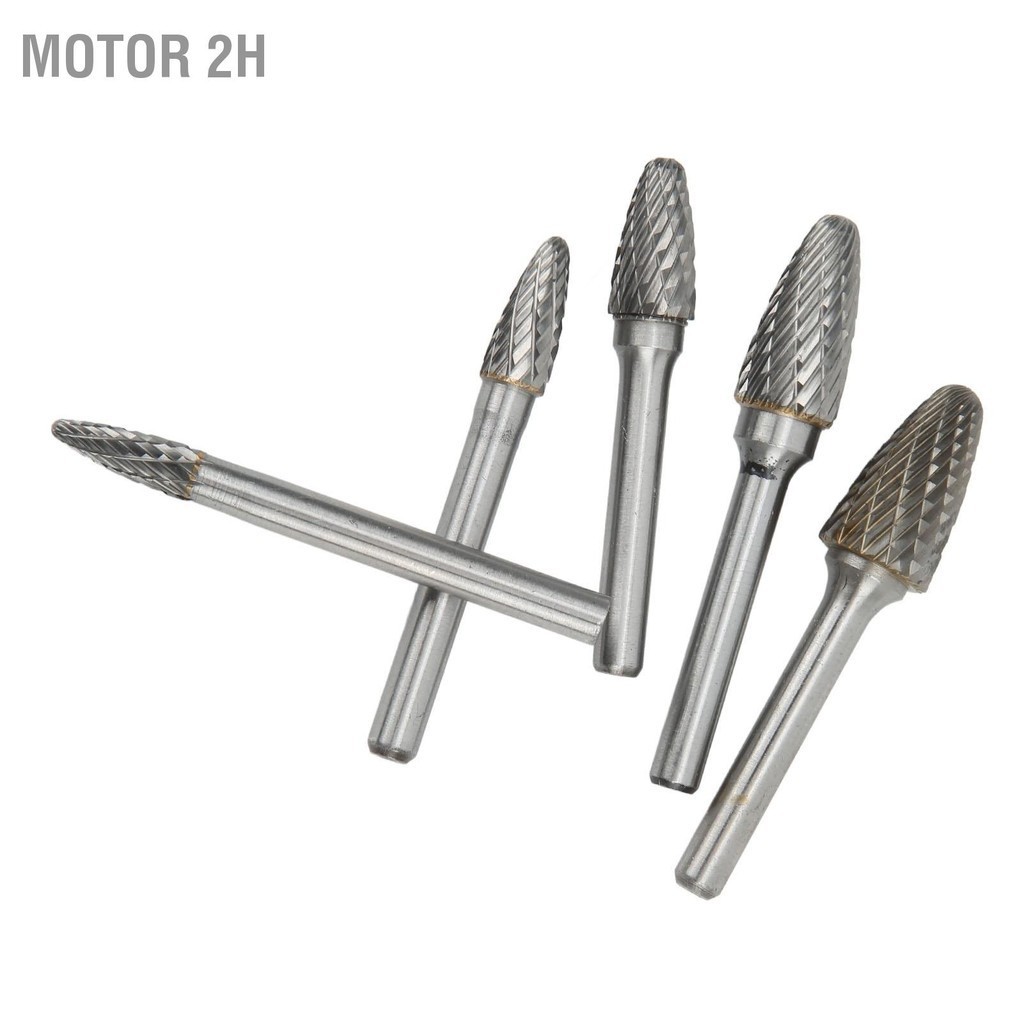 Motor 2H Double Cut Carbide Rotary File Bit Set 6mm เส้นผ่านศูนย์กลาง ...