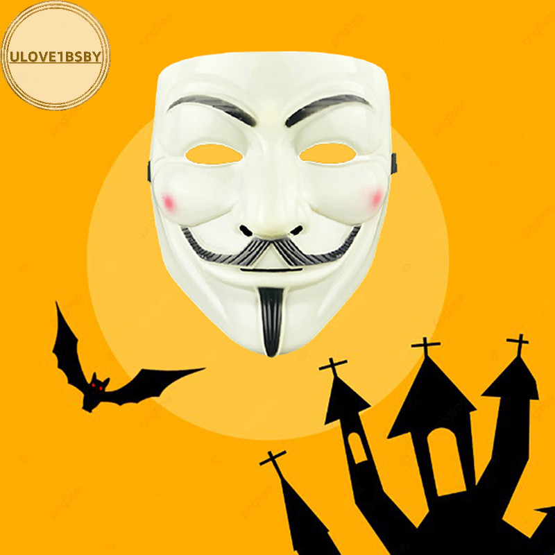 Ulove1bsby ไม่ระบุชื่อ Vendetta Guy Fawkes Hacker Face Mask ผู้ใหญ่ฮา ...