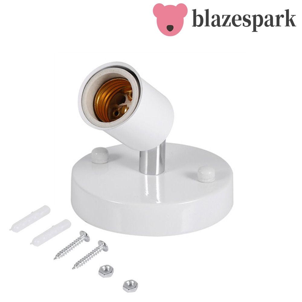 Blazespark ฐานโคมไฟ Edison โคมไฟติดผนังโลหะสกรูหลอดไฟ E27 ผู้ถือซ็อกเก็ตโคมไฟโบราณ | Shopee Thailand