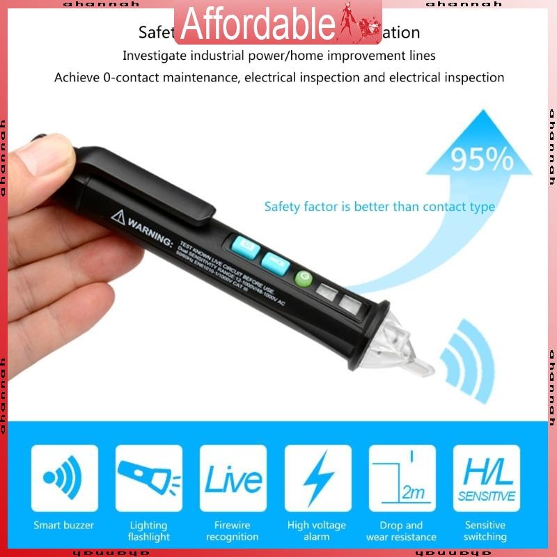 Ah AC Electric Voltage Tester Contact Voltage Tester 12V ถึง 48V-1000V ...