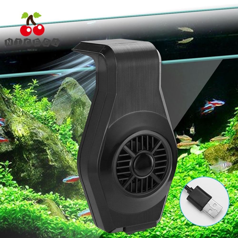 Nicesi พัดลมแช่เย็นตู้ปลา, ทํางานเงียบ USB Aquarium Water Chillers พัด ...