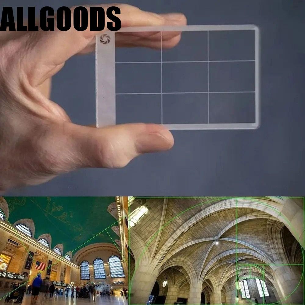 Allgoods ไม้บรรทัดดู, สามเหลี่ยมโปร่งใส Golden Ratio ไม้บรรทัด, Sketch Artist Composition Clear ...