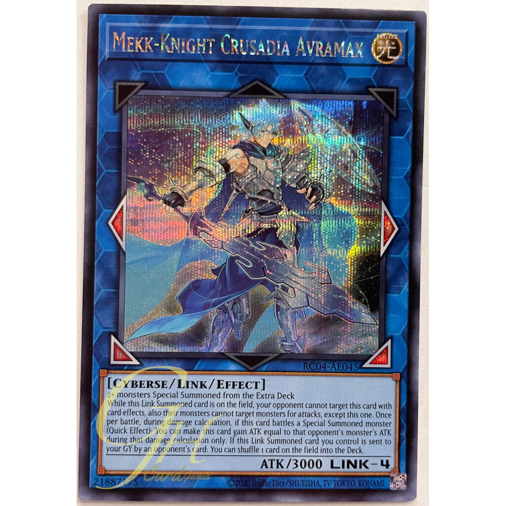 Yugioh [RC04-AE045] Mekk-Knight Crusadia Avramax (Secret Rare) | Shopee ...