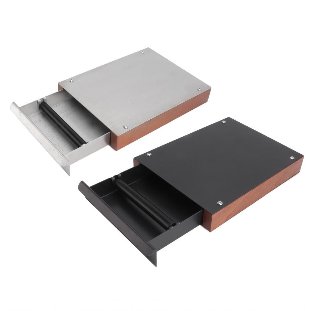 Coffee Knock Box Drawer Stainless Steel Pull Out Style Ground Residue ...