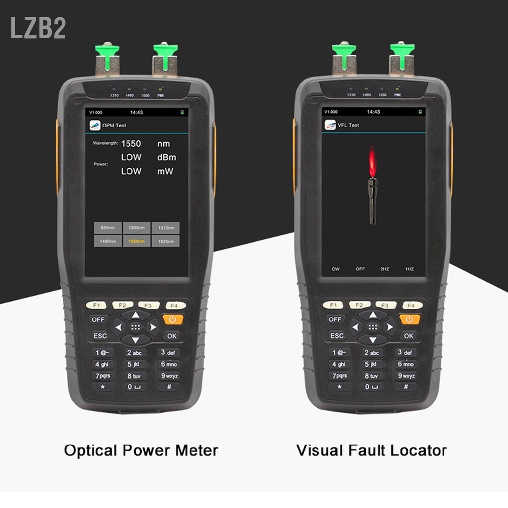 LZB2 PON Optical Power Meter 1310nm 1490nm 1550nm การทดสอบ 0.01dB ความ ...
