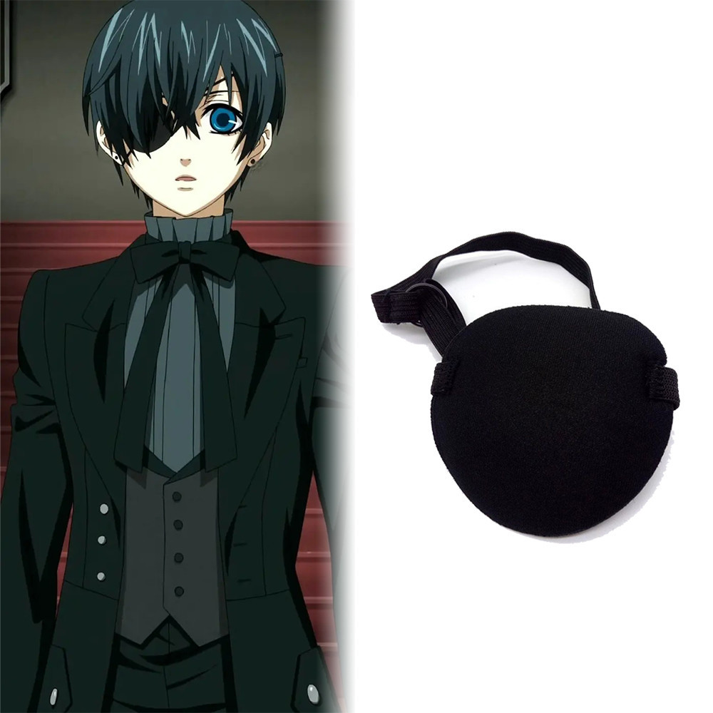 อะนิเมะ Black Butler Eye Covers Ciel Phantomhive Cyclopia Eye Patch ...