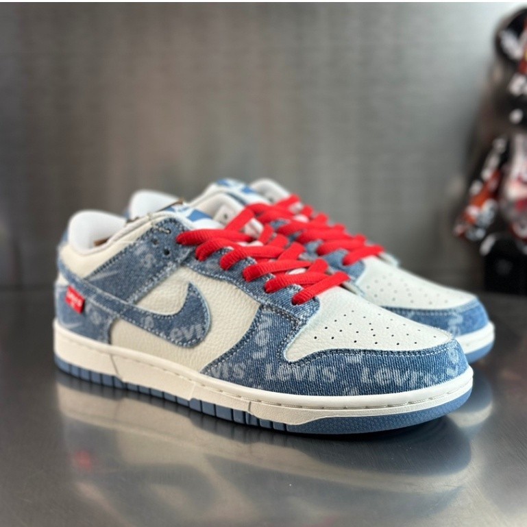 Levi's X n_k Ike Dunk Low cut Street รองเท้ากีฬา รองเท้าสเก็ตลําลอง ผ้า ...