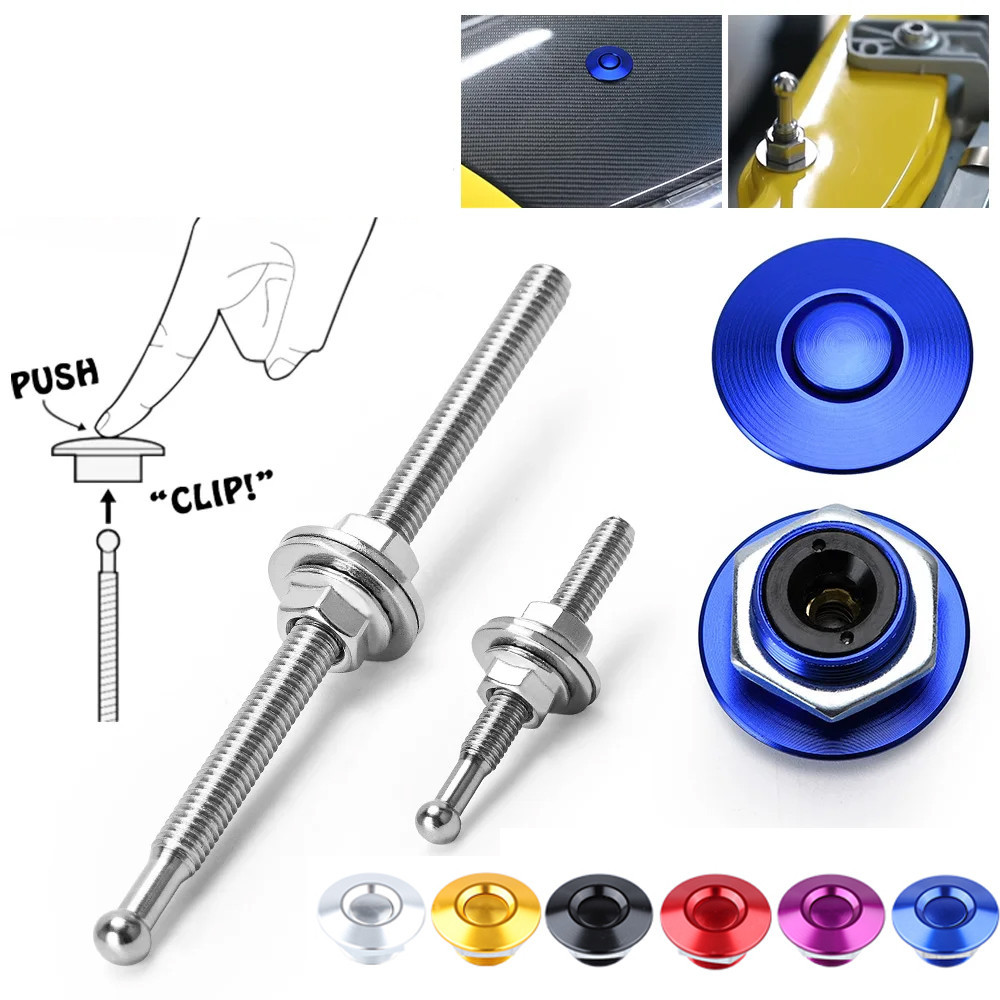 30 มม.1 ชิ้น Universal Push ปุ่ม Billet Hood Pins ล็อคคลิปชุดรถ Quick ...