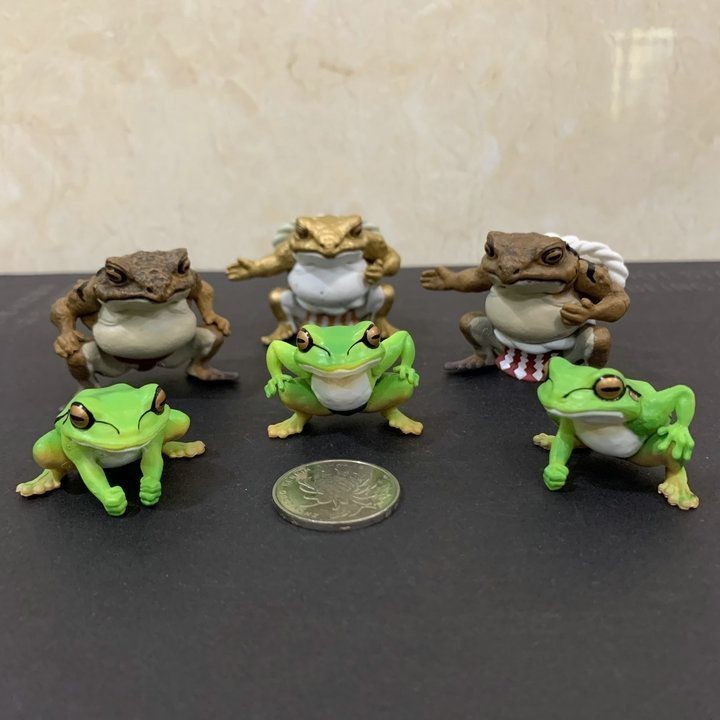 [รูปแบบใหม่] ของแท้ โมเดลกบ Lux Sumo Frog Sumo Toad ของเล่นแคปซูล ...