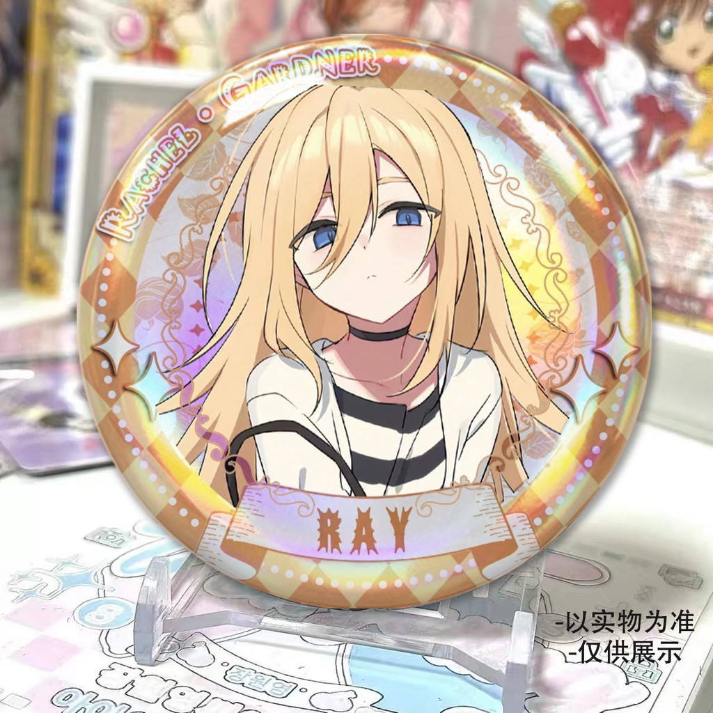 杀戮天使扎克瑞吉儿镭射动漫徽章吧唧摆件收藏礼品精美谷子胸针Killing Angel Zachariger Laser Anime ...