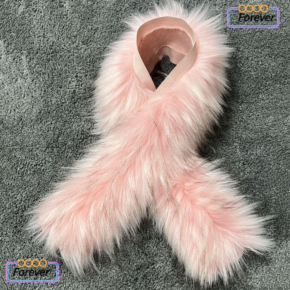 Forever Fluffy Trim, เลียนแบบ Raccoon DIY Big Fur Collar, 1M เสื้อผ้า ...