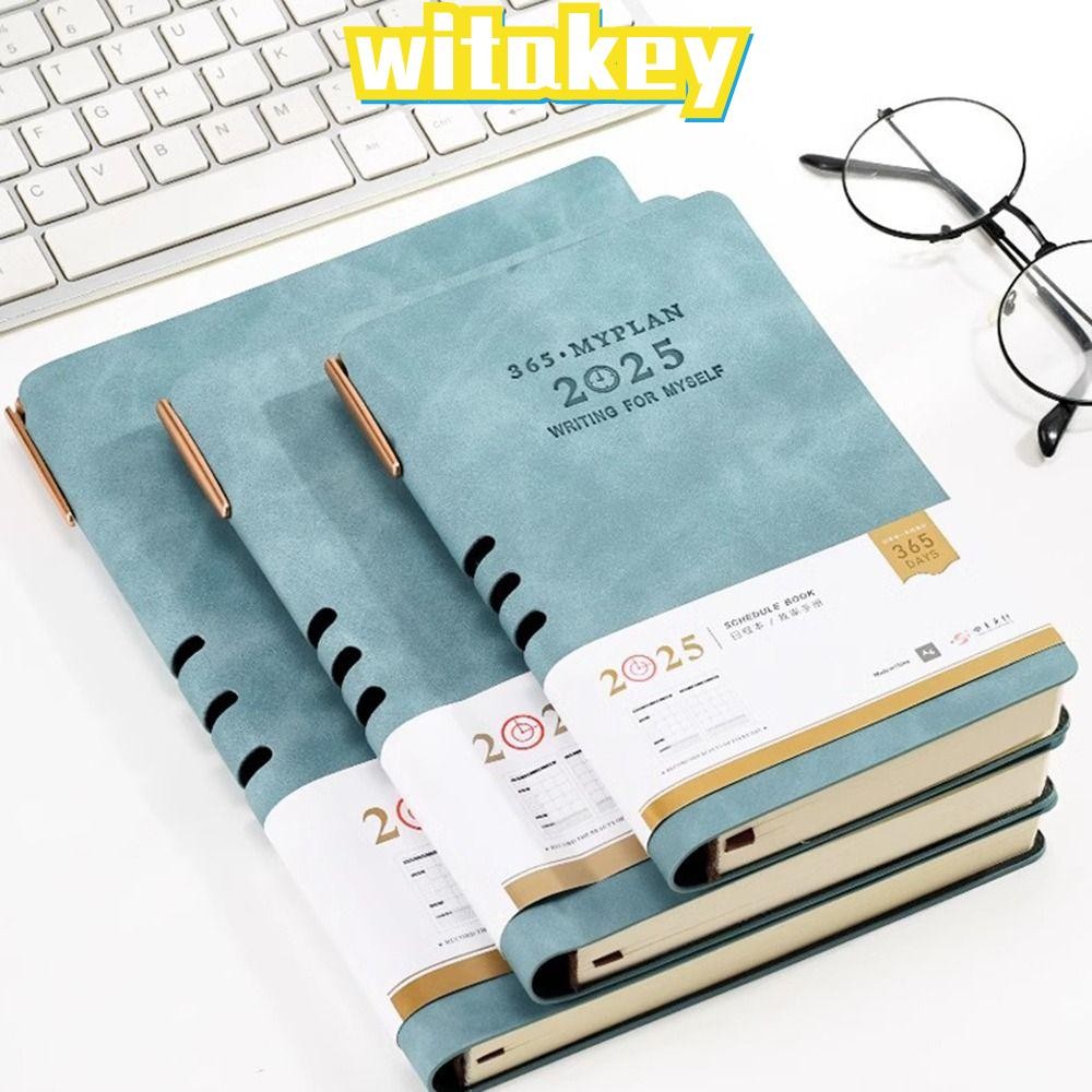 Witakey 2025 สมุดบันทึกวางแผน, พร้อมปากกาเจลการจัดการเวลาหนังสือวางแผนธุรกิจ Notepad, สมุดบันทึก ...