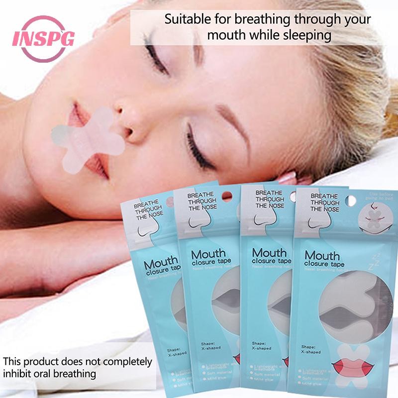 Inspg> เด็กผู้ใหญ่ Anti-Snoring สติกเกอร์ Sleeping Closed-Mouth สติกเกอร์ Breathing Correction ...