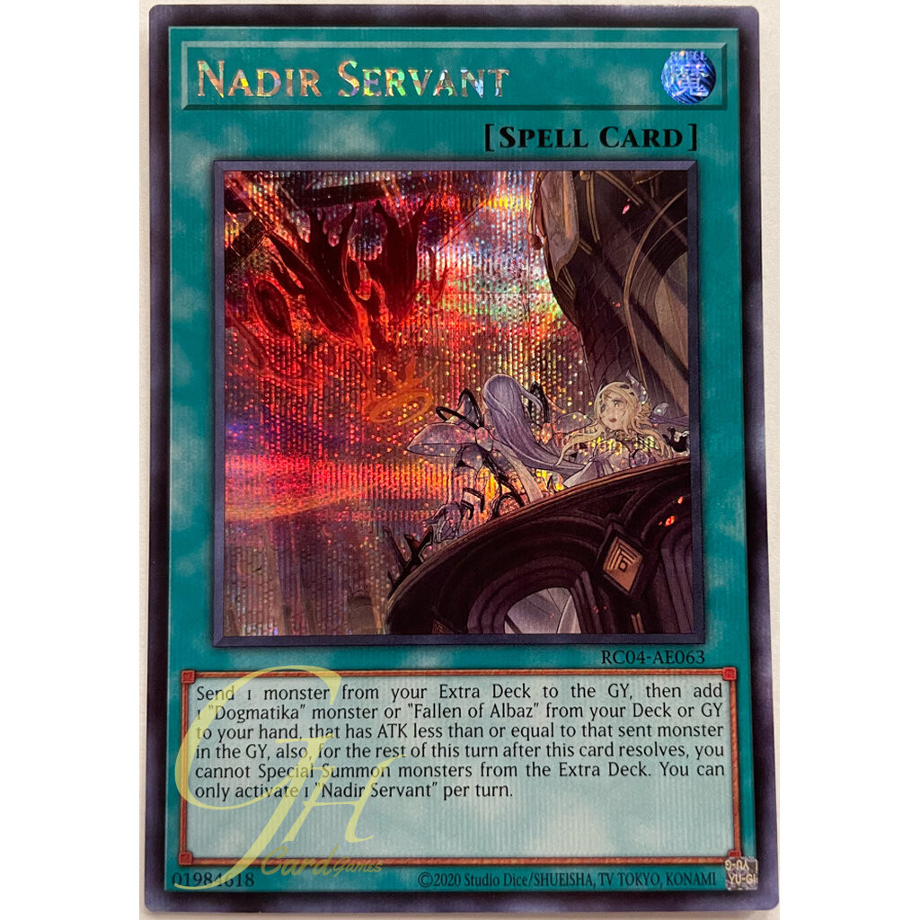 Yugioh [RC04-AE063] Nadir Servant (Secret Rare) | Shopee Thailand