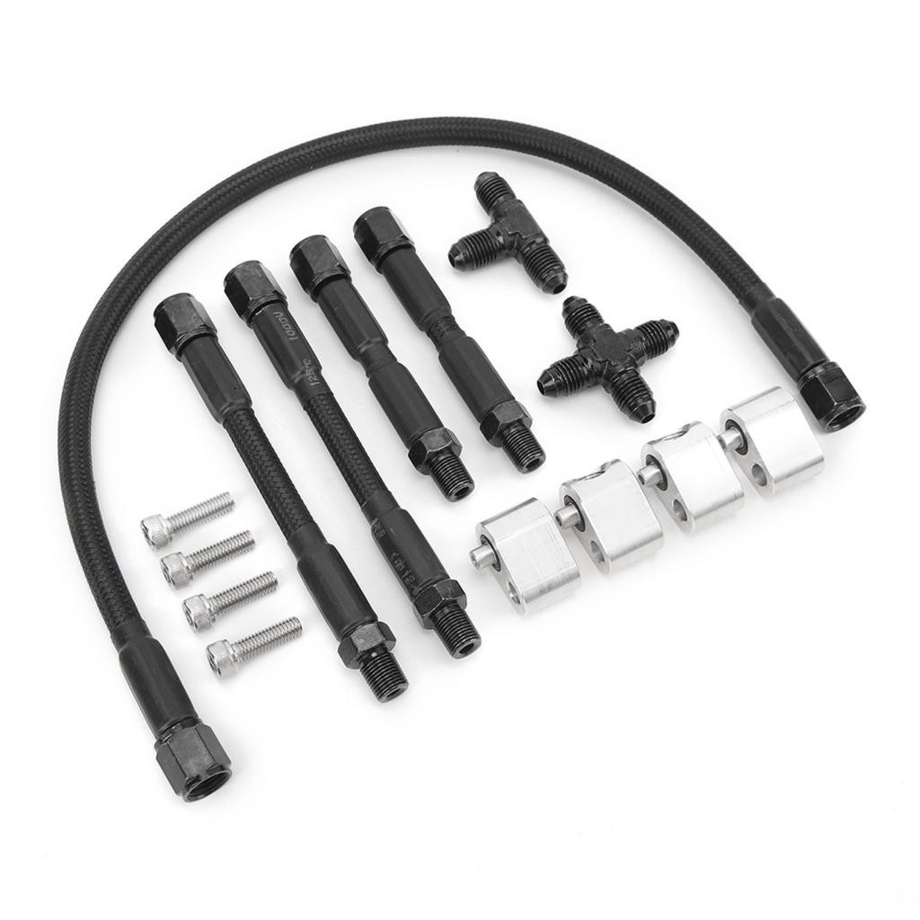 Engine Throttle Body Bypass Coolant Crossover Hose Kit Stainless Steel ...