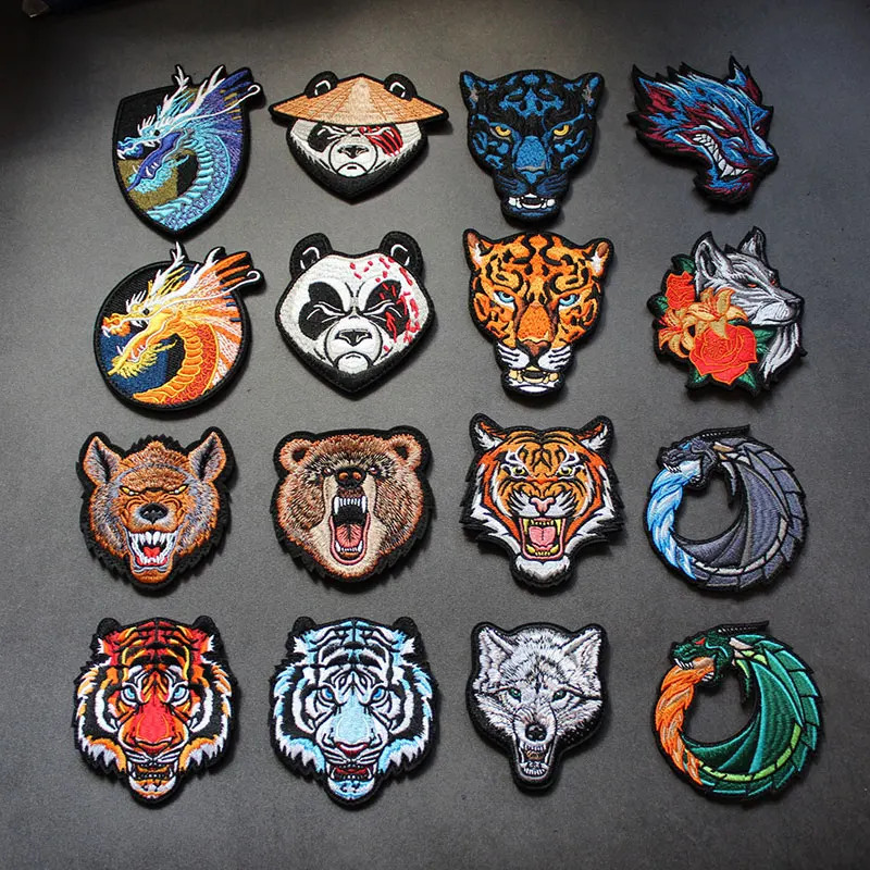 Animal Series Velcro Badge Armband Jungle Tiger Morale Badge Pack สติก ...