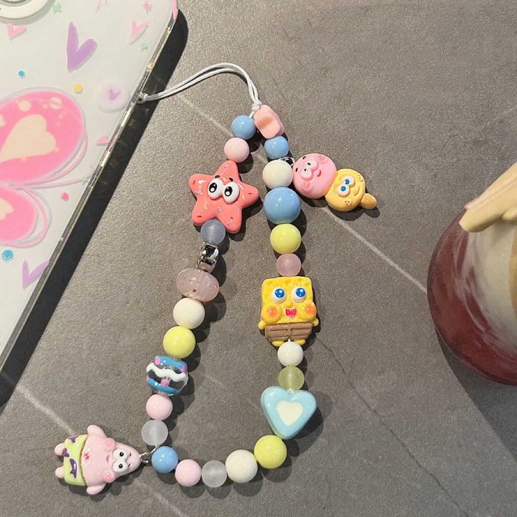 การ ์ ตูน SpongeBob SquarePants Chain ins สไตล ์ น ่ ารักยอดนิยมแฟชั ่ ...