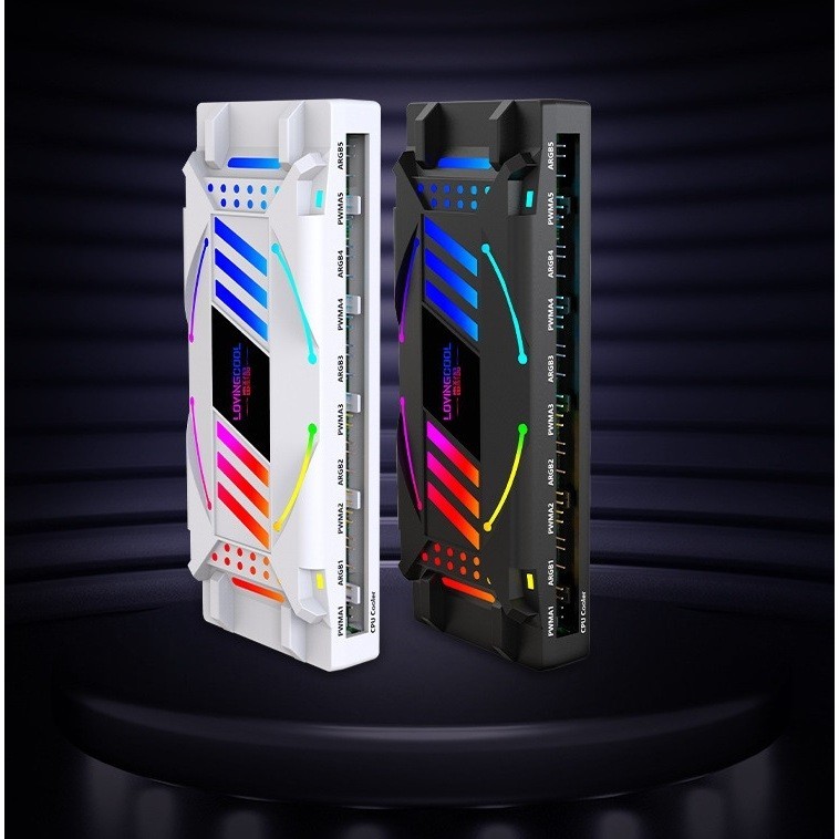 ตัวระบายความร้อน ARGB Fan Hub Controller Box Lovingcool กล่องคุมไฟ ...