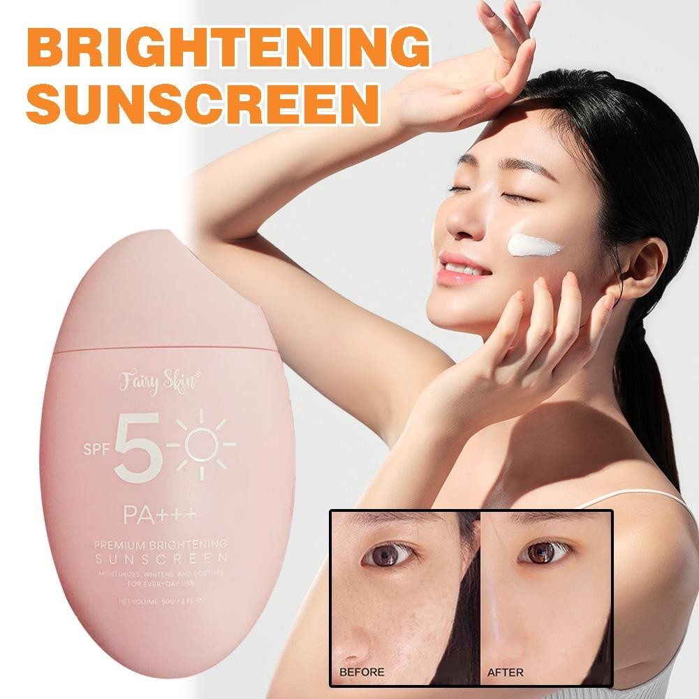 Fairyskin Brightening ครีมกันแดด SPF50PA +++ + 50 กรัม ไวท์เทนนิ่งครีม | Shopee Thailand