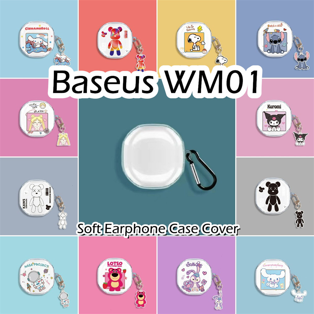 พร้อมส่ง! นําไปใช้กับ Baseus WM01 เคส Case เคสหูฟัง การ์ตูนตลก ซิลิโคน ...